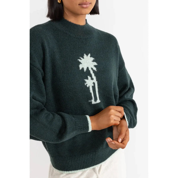 Rhythm Palm Shadow Jumper - Jade – Point Break NZ | Surf, Street, Skate ...