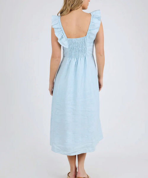 Foxwood Bonifacio Dress - Light Blue – Point Break NZ | Surf, Street ...