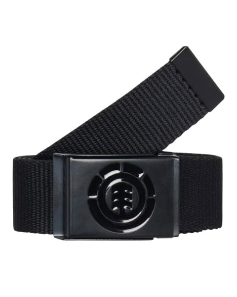 Element Icon Webbing Belt - Flint Black – Point Break NZ | Surf, Street ...