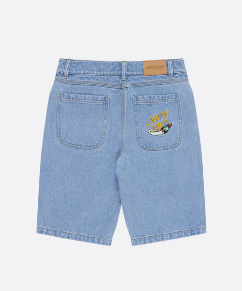 Santa Cruz Space Rocket Stack Jean Shorts - Mid Blue – Point Break NZ ...