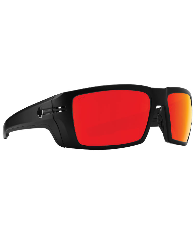 Spy Rebar Ansi Sunglasses - Matte Black W/ Happy Bronze Red Spectra Mi ...